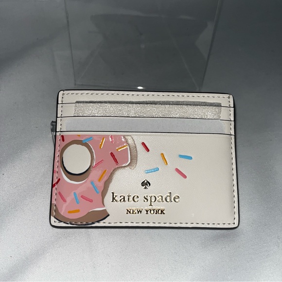 kate spade | Bags | Kate Spade Coffee Break Donut Boxed Card Holder ...